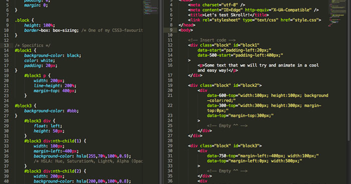 Animate your webpage with the scrollbar / Webagility